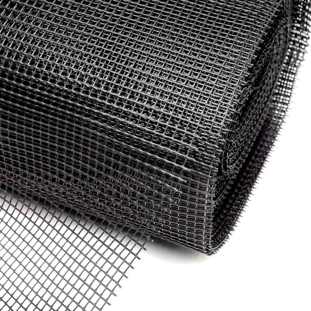 Műanyag kerti rács (műanyag kerti háló) 50x50 mm fekete színben - Mentool.hu